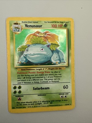 Pokémon TCG Venusaur Base Set 2 18/130 Holo Unlimited Holo Rare | eBay