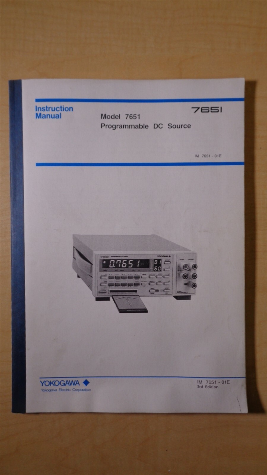 Yokogawa 7651 Programmable DC Source Instruction Manual 5F B3 | eBay