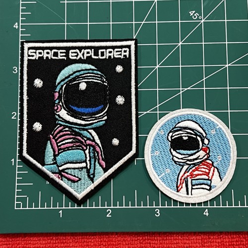 🔥Lot 2 ASTRONAUT Iron-on PATCH SPACE EXPLORER SpaceX NASA TACTICAL EMBROIDERED | eBay