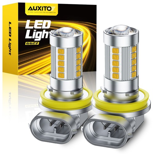 YELLOW LED Fog Light Bulbs H11 High Power Lamps Foglight Bulbs H8 Kit ...