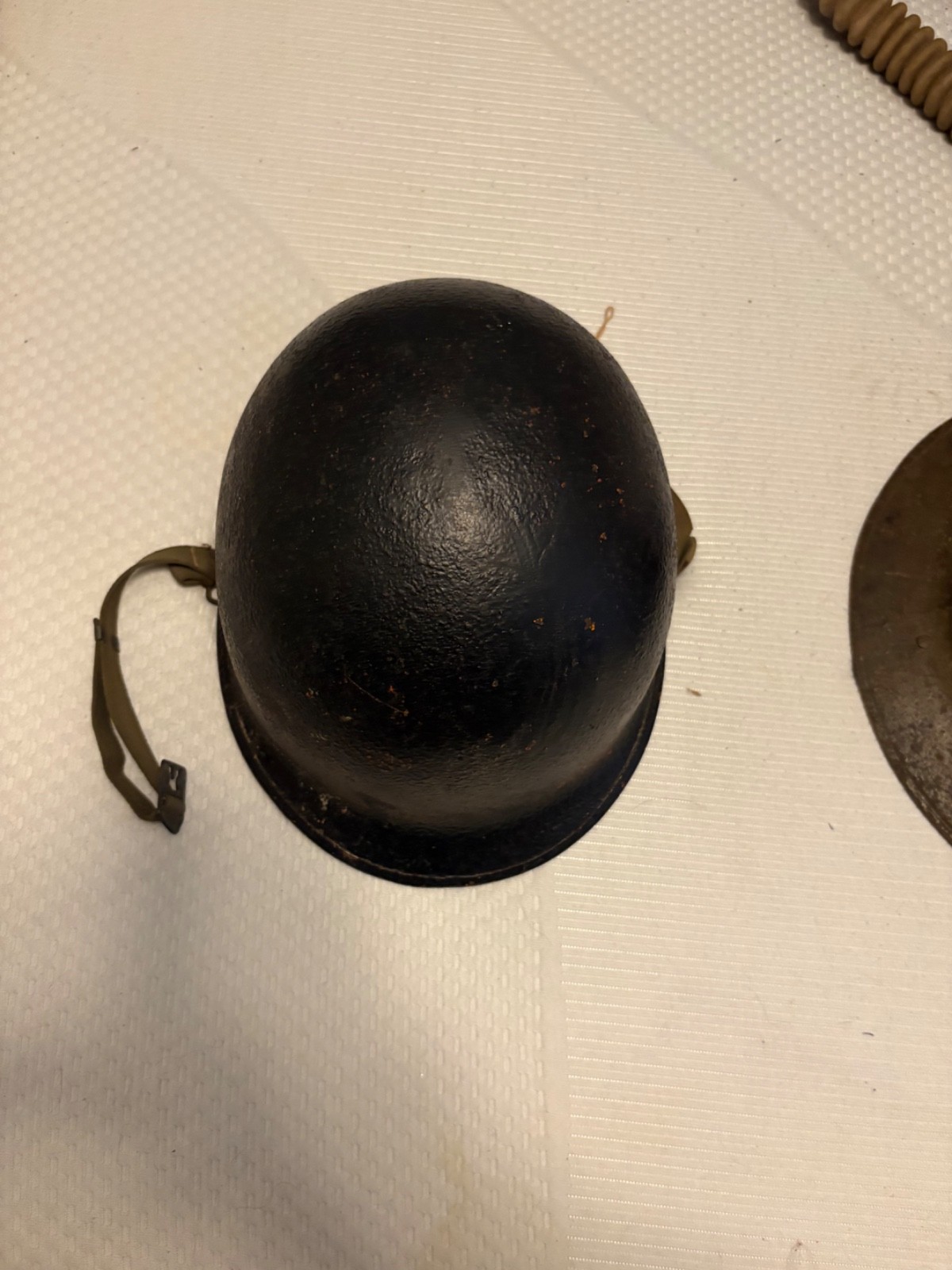 WW2/Korean War M1 Military Army Helmet US USGI Front Seam w Capac Liner ...