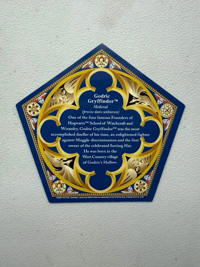 Godric Gryffindor Chocolate Frog Card | Wizarding World Harry Potter ...