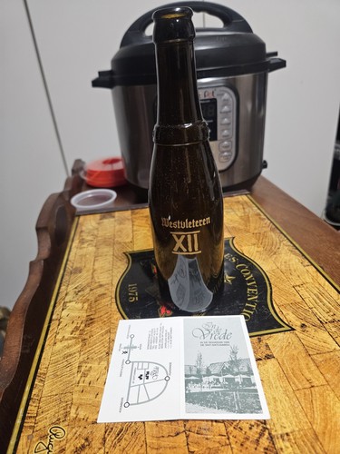 Westvleteren XII Belgium Trappist Beer Bottle With In De Vrede Card | eBay