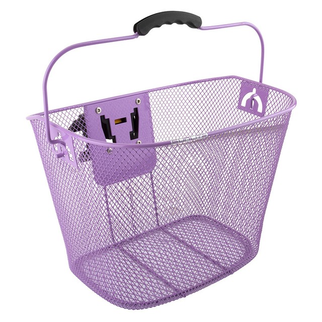 Sunlite Bicycle Basket Front Mesh With Quick Release Bracket - Purple ...