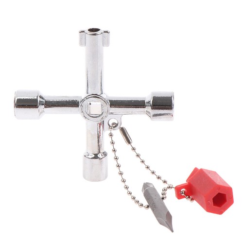 Multifunction 4 Ways Universal Triangle Wrench Key Plumber Keys ...