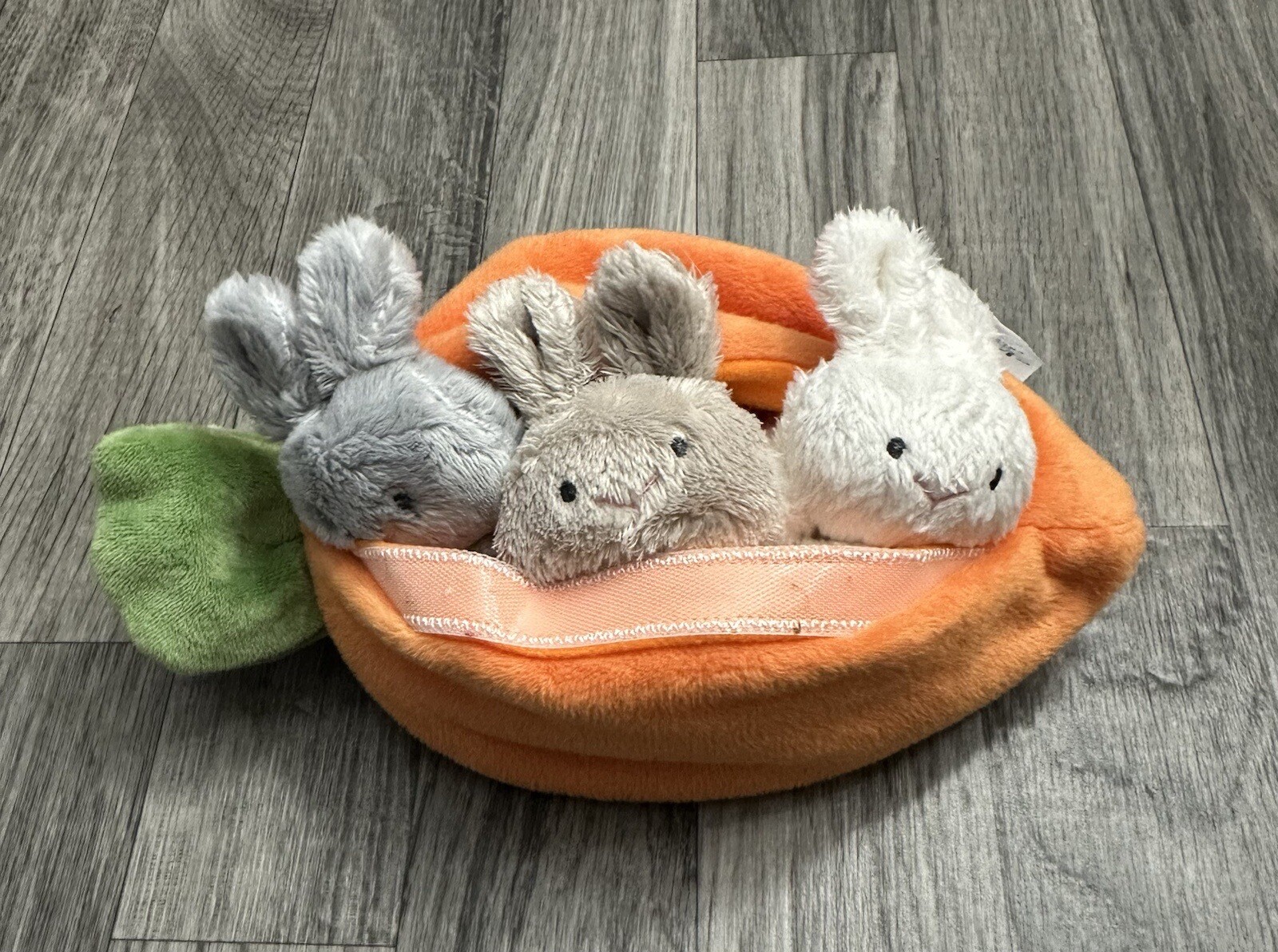 Baby Ganz Bunny and Carrot Learn and Grow Peekaboo & Counting Plush, 3 ...