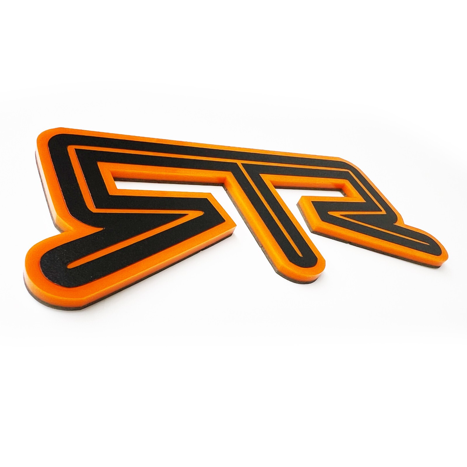 (1) ORANGE RTR Emblem Fits FORD MUSTANG Rear Deck Lid Badge Nameplate ...