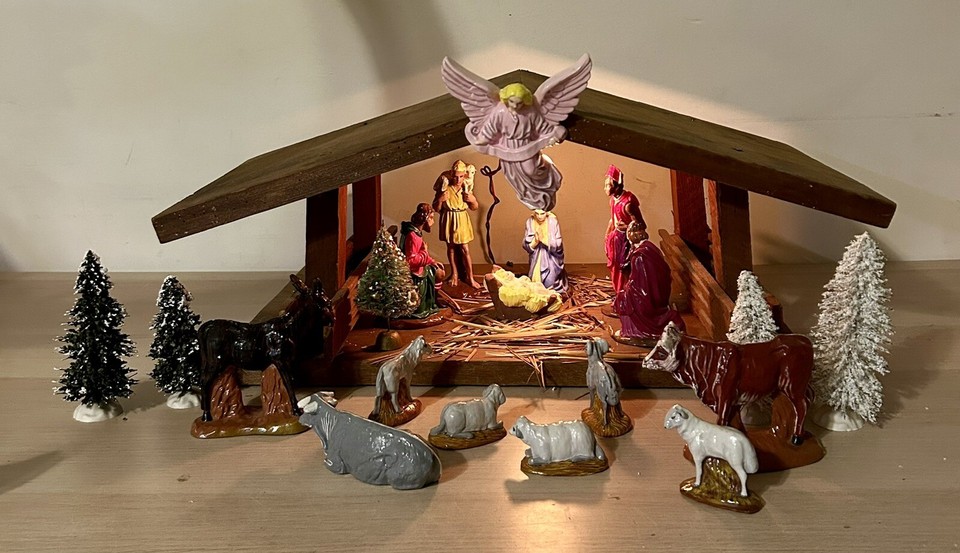 Vintage Handmade Nativity Set | eBay