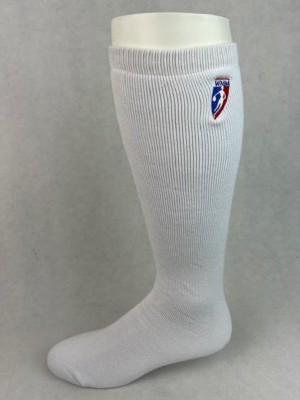 WNBA Over the Calf Socks White with Red, White and Blue Logo New | eBay