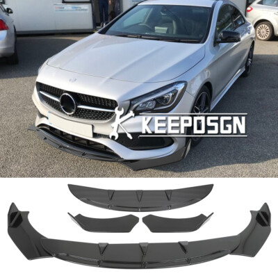 For Mercedes-Benz CLA 200 250 Front Bumper Lip Splitter Spoiler Chin ...