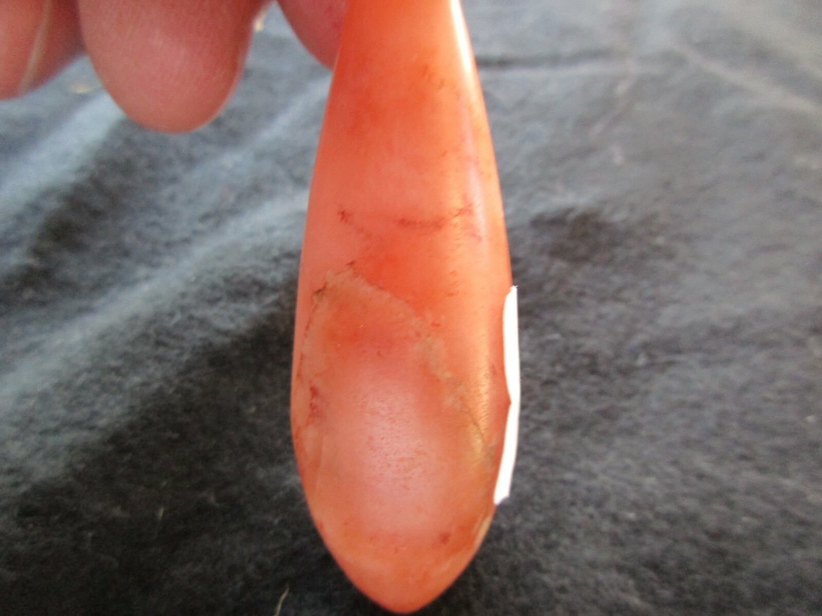 RARE! NATIVE AMERICAN PINK QUARTZ PLUMMET, HAND CARVED PLUMMET, #ATL ...