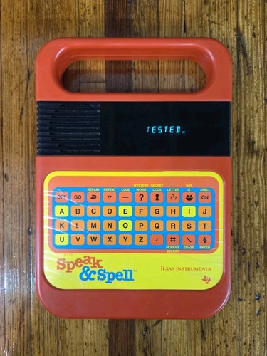 TESTED Texas Instruments Speak and Spell 1978 Vintage Tested Working ...