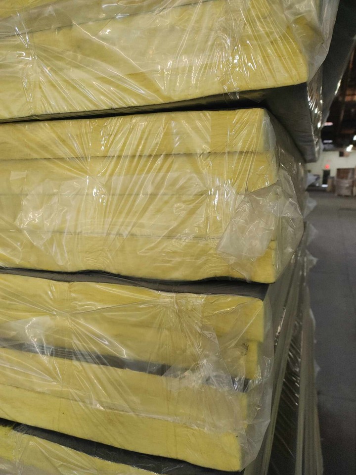 NEW GLASS WOOL BOARD FIBERGLASS INSULATION HVAC FOIL BACKED 4X8 SHEET ...