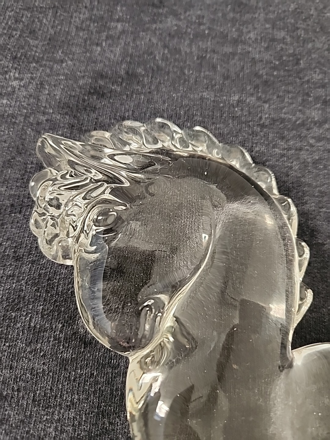 Vintage Tall Glass Pony Figurine Paden City Crystal 11 1/2 " Tall | eBay