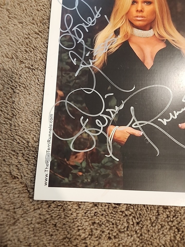 Terri Runnels AUTOGRAPHED 8x10 Photo WWF WWE Wrestling | eBay
