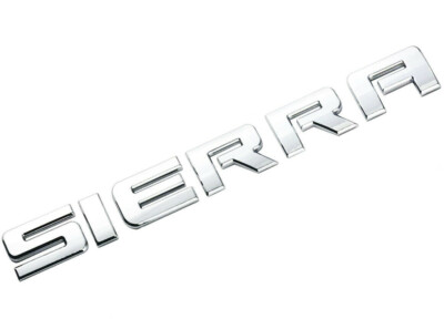 1x Fits Truck Sierra Letter Emblem Front Door/Rear Tailgate Badge ...