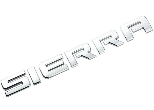 1x Fits Truck Sierra Letter Emblem Front Door/Rear Tailgate Badge ...