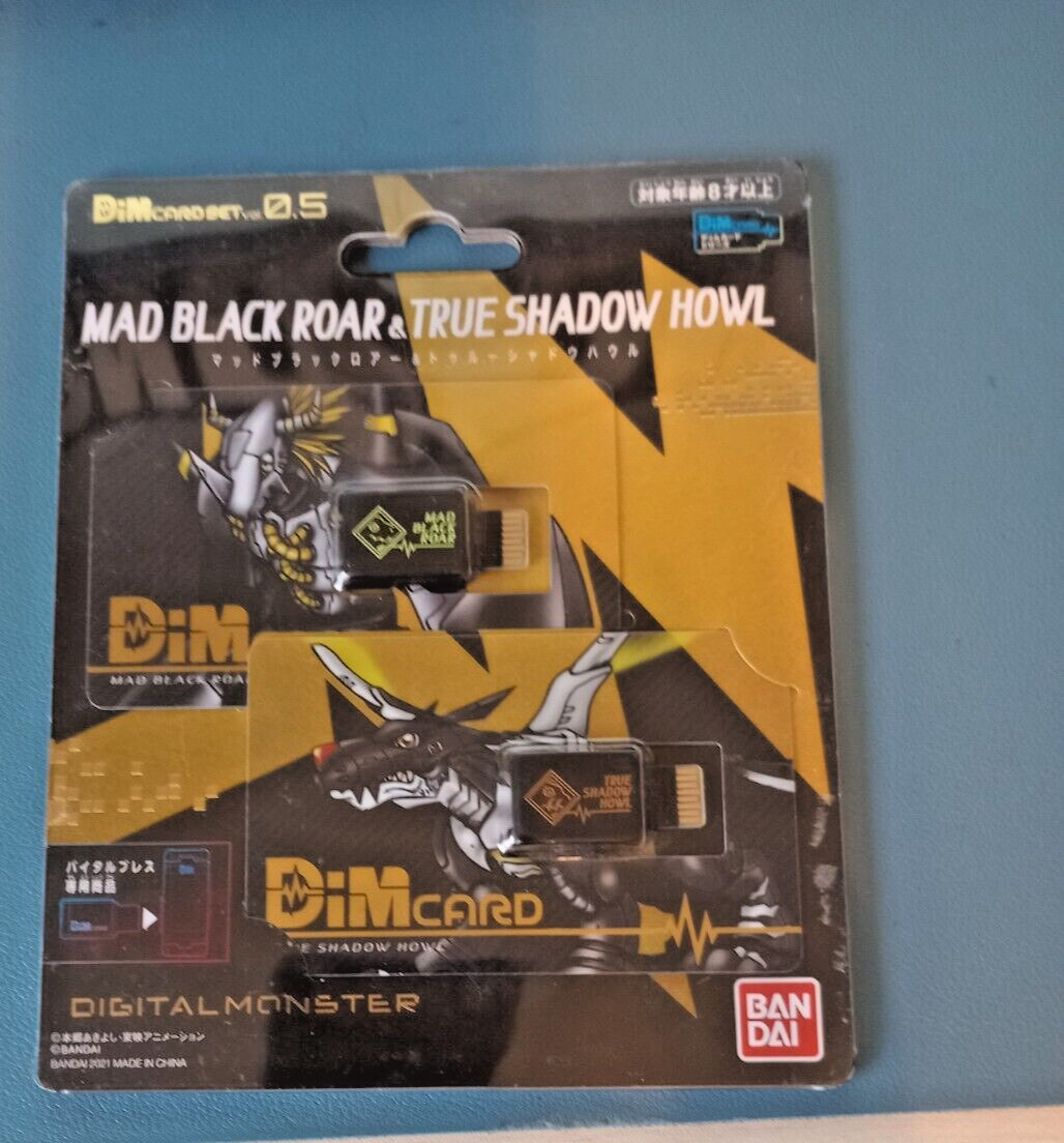 Digimon Vital Bracelet Dim Card Vol 0.5 MAD BLACK ROAR & TRUE SHADOW HOWL