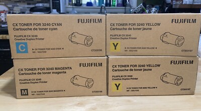 4PK Fujifilm Toner CX 3240 Creative Duplex Printer ~ Yellow Cyan ...