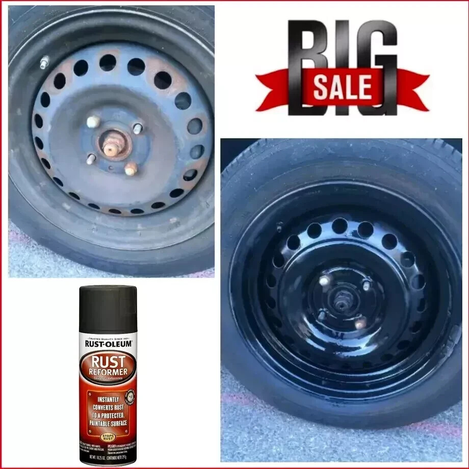 Rust-Oleum Stops Rust Converter Rust Reformer Spray Flat Black Finish ...