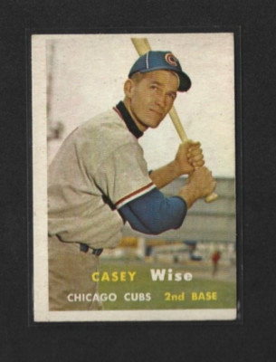 Casey Wise 1957 Topps / card # 396 - Chicago Cubs | eBay