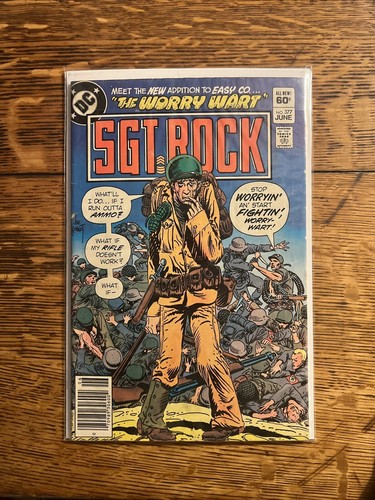 Sgt. Rock #377 Jun 1983 DC Joe Kubert Newsstand ''The Worry Wart'' | eBay