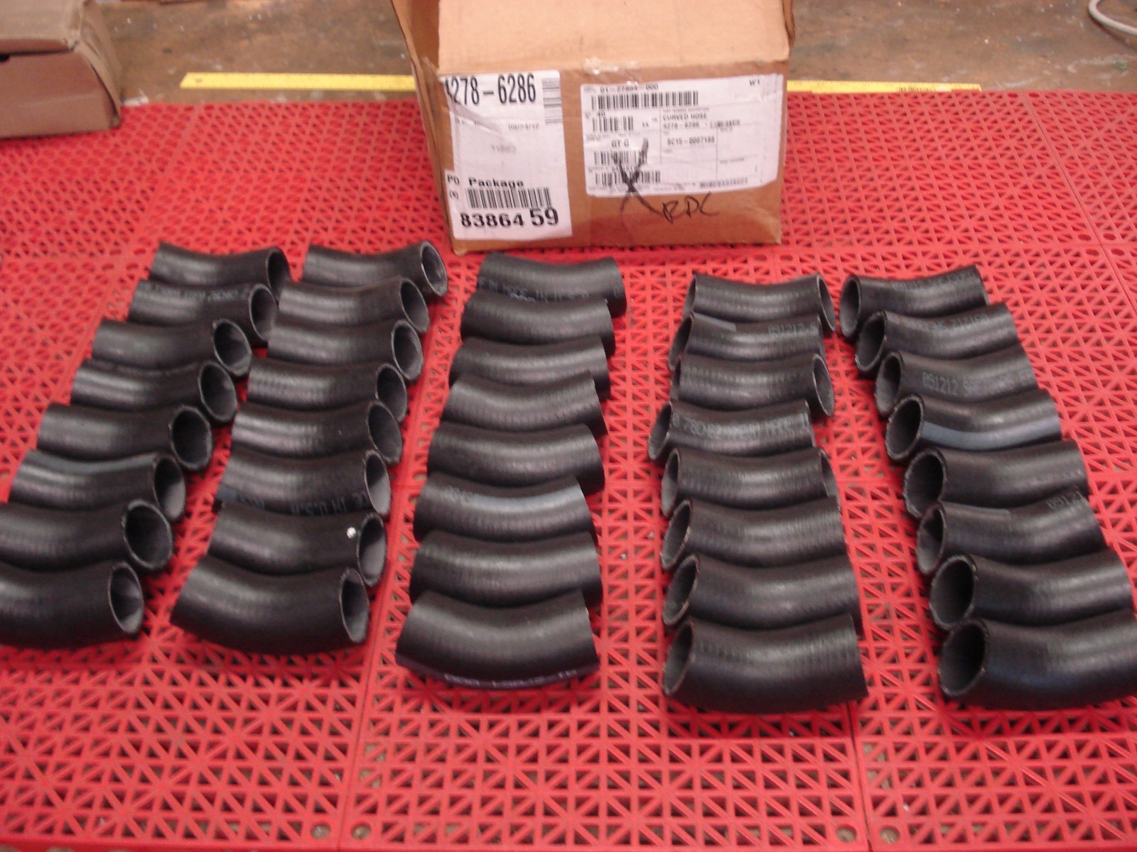 Lot of 40 Gates Corp 01-27854-000 Curved Elbow Hose 4278-6286 Truck Bus ...