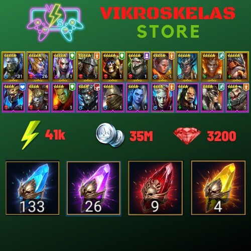 Raid Shadow Legends |Start: 133 Ancient, 26 Void,9 Primal,4 Sacred ...