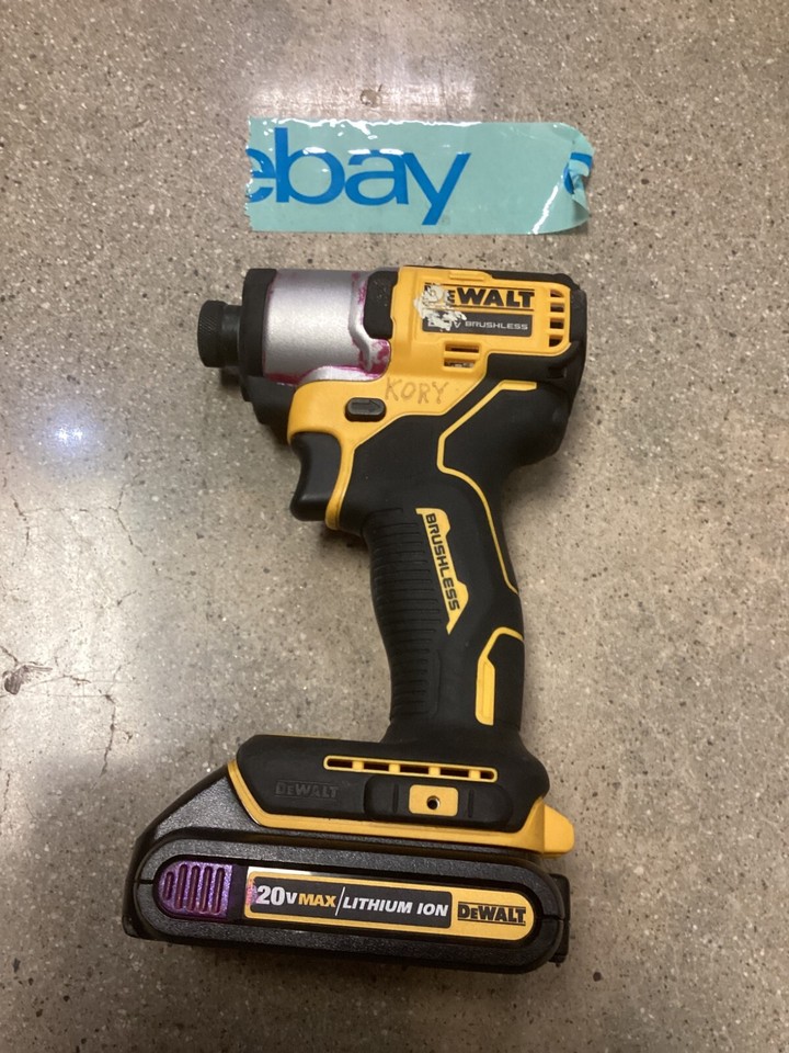 DEWALT DCF840 20V MAX 1/4-inch Brushless Cordless Impact Driver with ...