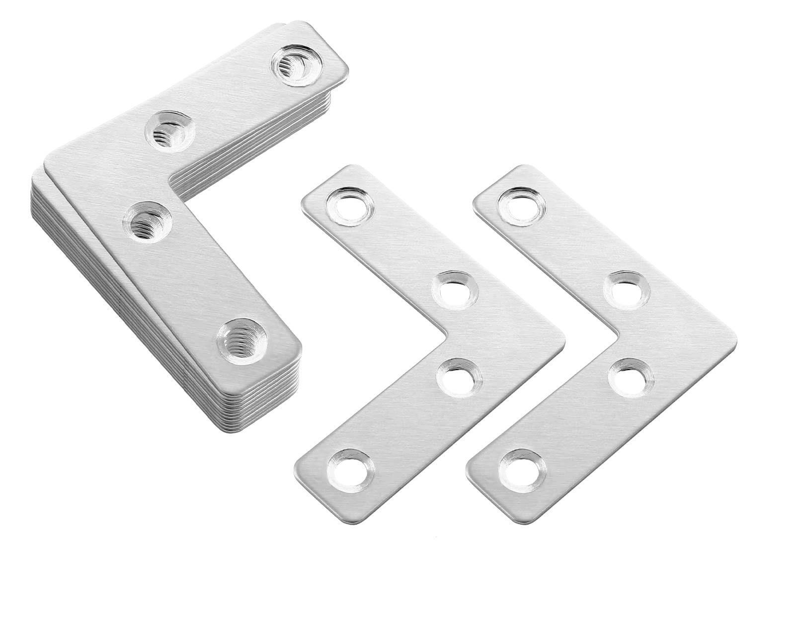 SMALL RIGHT ANGLE BRACKET L SHAPE CORNER BRACE JOINING FIXING REPAIR ...