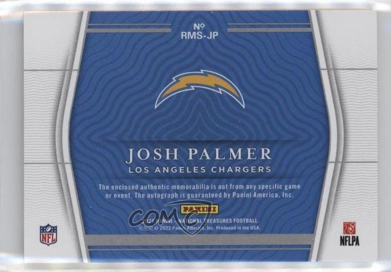 2021 National Treasures Rookie Material Signatures RPS /25 Josh Palmer ...