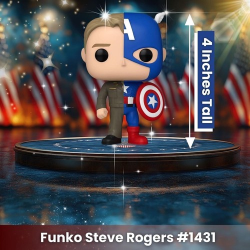 Steve Rogers / Captain America Funko Pop! Marvel - Vinyl Figure 1431 ...
