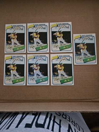 Ricky Henderson Rookie Card Lot (7) | eBay
