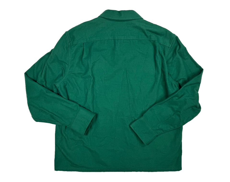 L.L Bean Signature 1933 Chamois Cloth Shirt Size Large Regular Green ...