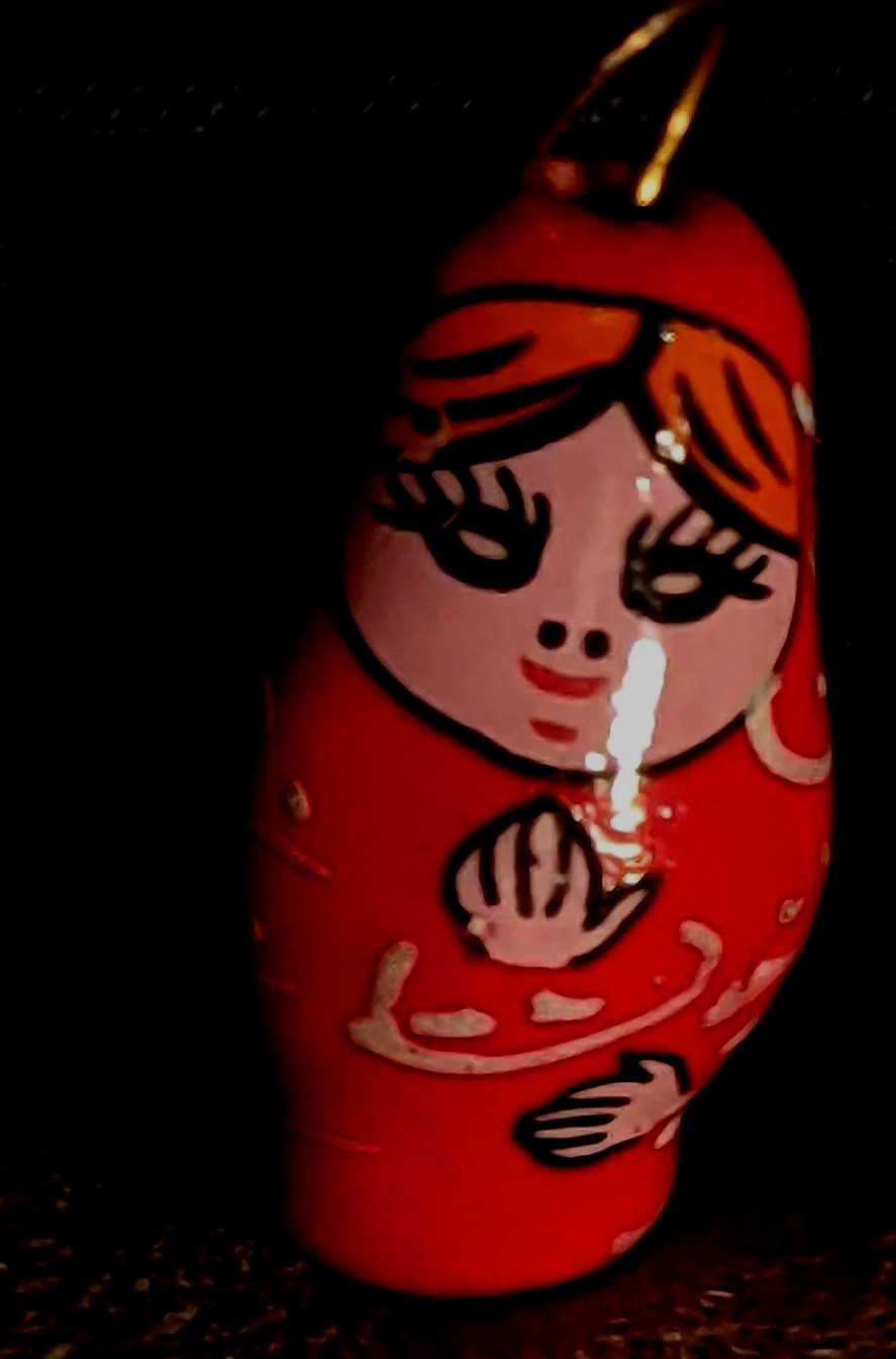 Wood Pendant Russian Doll RED Babushka Hand Made | eBay Australia