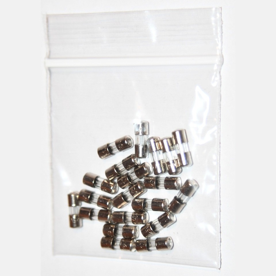 20 Christmas Mini Light Strings Replacement Glass Fuses 3A 3 Amp 110V ...