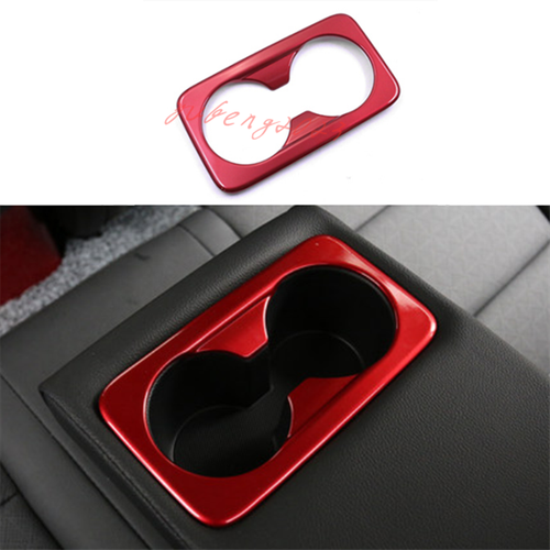 Red ABS Inner Rear Water Cup Holder Panel Cover Trim For Kia Forte K3 ...