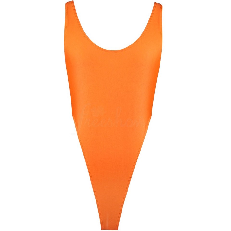 One-piece Women's Gymnastics Work Out Swimsuit Leotard High Cut Thong ...