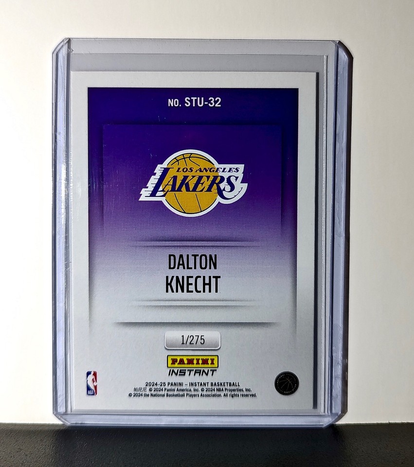Dalton Knecht 2024-25 Panini NBA Studio #32 Rookie Card Los Angeles ...