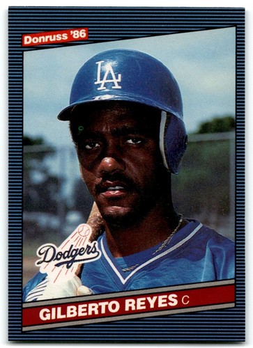1986 Donruss Gilberto Reyes Rookie Los Angeles Dodgers #581 | eBay