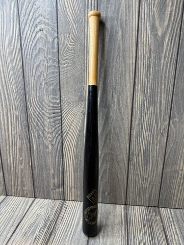Mini Wooden Baseball Bat Black & Natural Wood 18" Souvenir | eBay