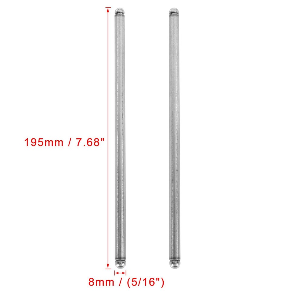 16pcs Pushrod Push Rods 5/16“ for Chevy Small Block SBC 262 Hardened ...