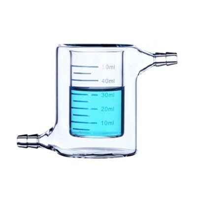 Lab Jacketed Glass Beaker Laboratory Double Layer Jacket Flask | eBay