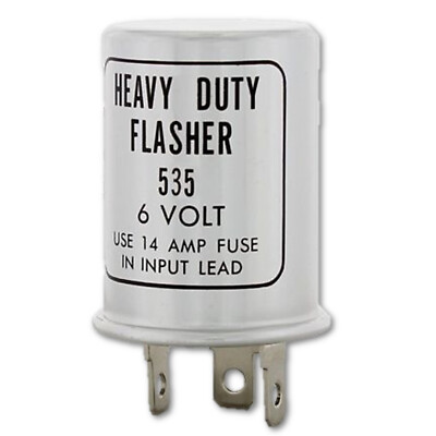 6V 535 Heavy Duty Thermal Flasher 3-Terminal Auto Turn Signal Hazard ...