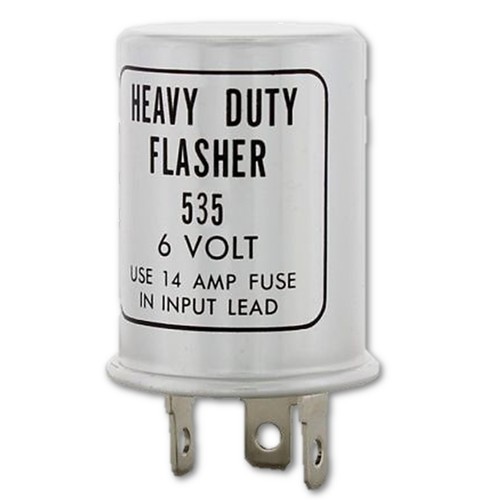 6V 535 Heavy Duty Thermal Flasher 3-Terminal Auto Turn Signal Hazard ...