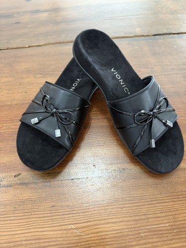 Vionic 8 Bella Slide Black Sandal Worn Once | eBay