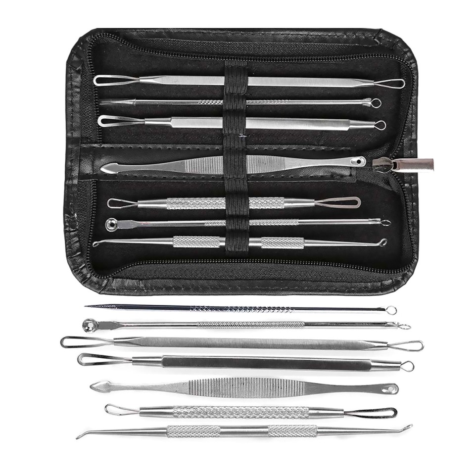 Steel POP Blackhead Pimple Blemish Comedone Acne Extractor Remover Tool ...