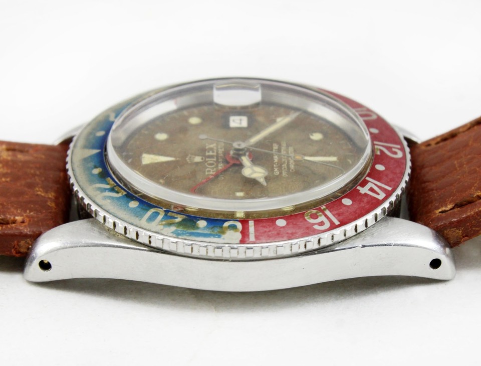 Vintage Rolex GMT Master 6542 Extremely Rare Tropical Gilt Dial 39mm ...