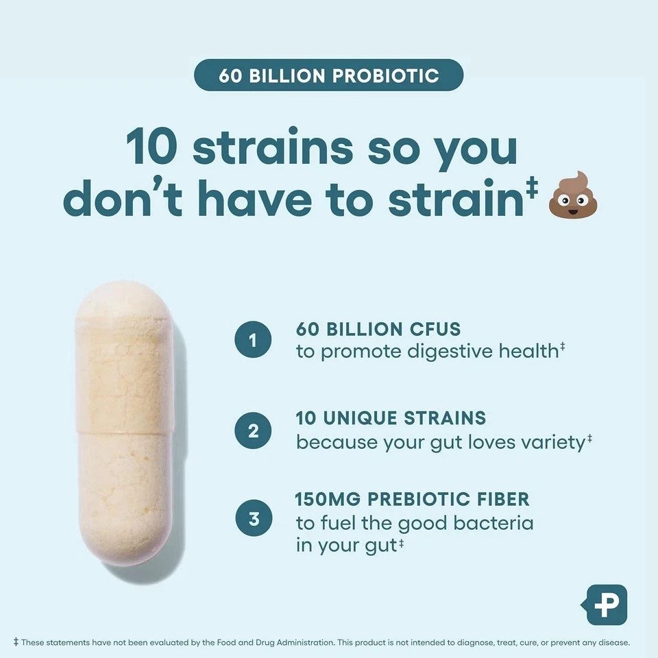 Physician's Choice Probiotics 60 Billion CFU10 Strains + Organic ...