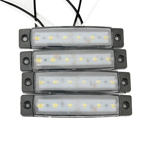 4 Pcs Marine Grade 12-Volt Large Waterproof Cool White LED Courtesy ...